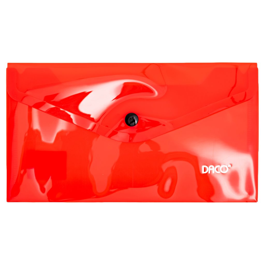 Mapă plastic plic cu capsă - tip plic DL DACO MP121R - DACOmag